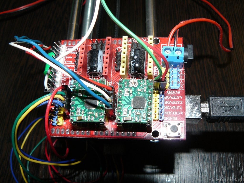 4xiDraw Собираем перьевой плоттер на Arduino Часть 2 : 3DHobbies.ru